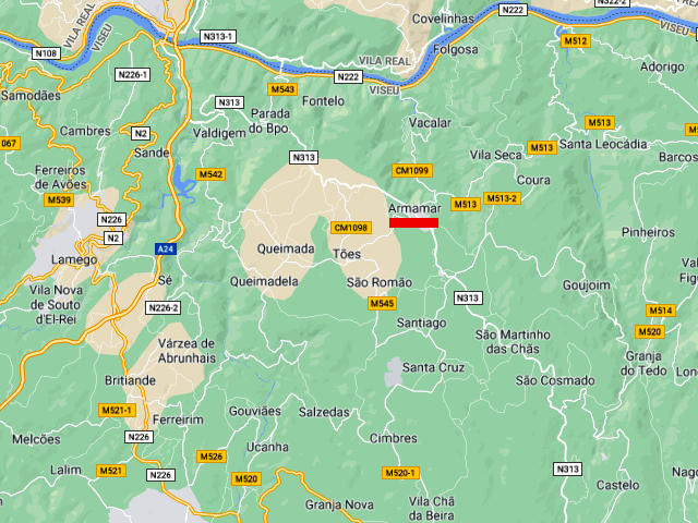Mapas de Armamar Viseu Portugal portal Top de Portugal © Top de Portugal